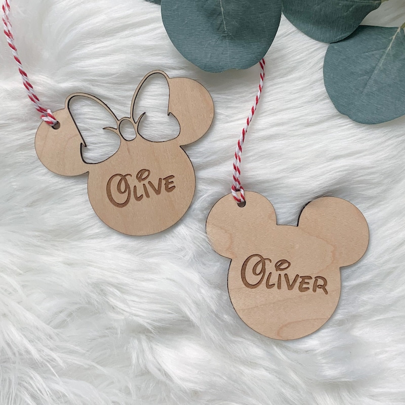 Mickey Name Tag - Etsy