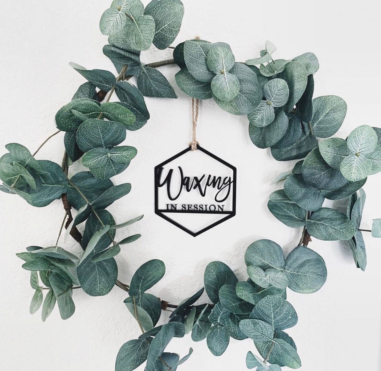 Waxing in Session Sign | Studio Signs | Esthetician Sign | Sign for ...