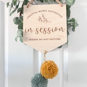 In Session Sign | Studio Signs | Esthetician Sign | Sign for Services ...