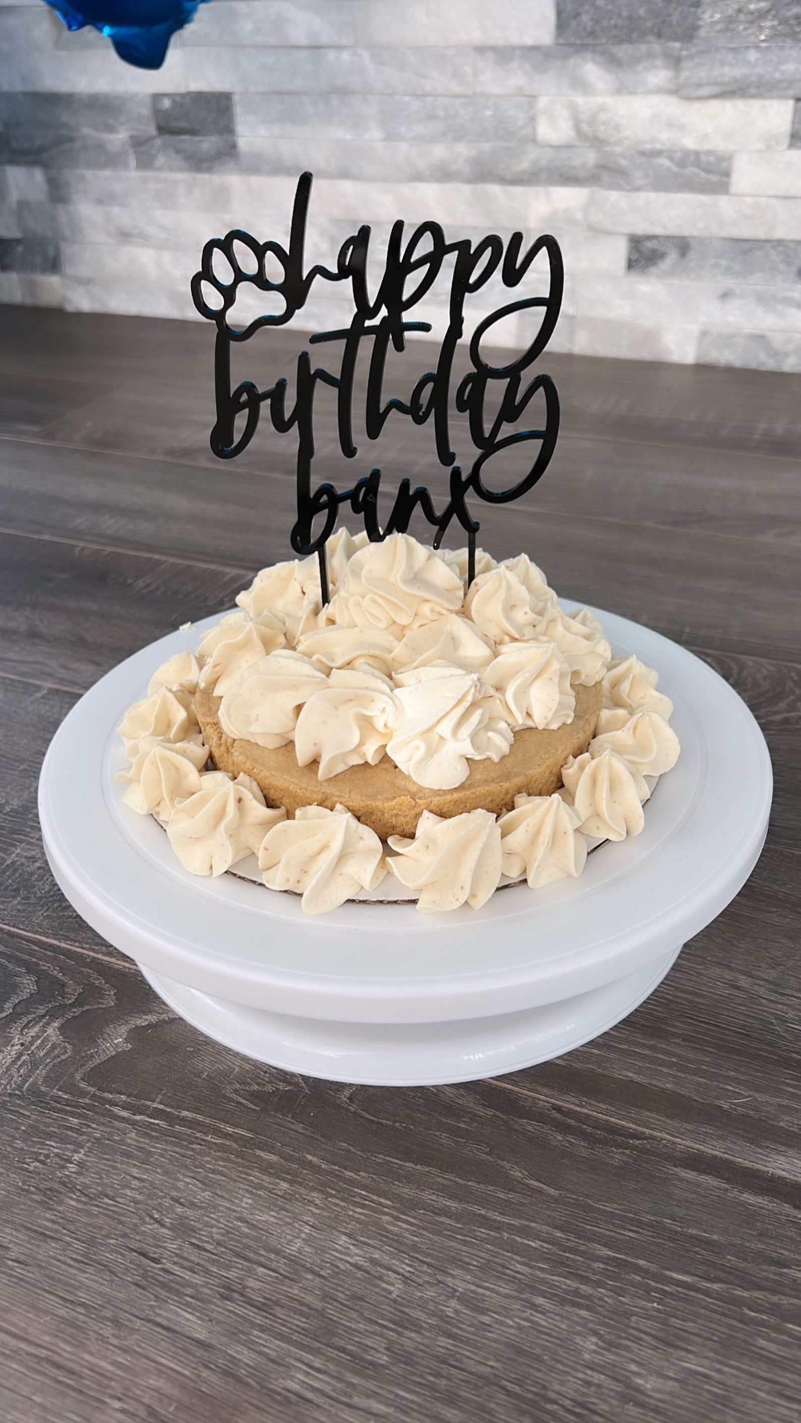 Paw Print Cake Topper | Puppy Party | Dog Birthday | Puppy Birthday ...