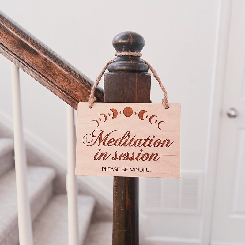 Meditation Sign - Etsy