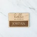 Hello My Name is Sign | Wooden Hello My Name is Sign | Birth ...