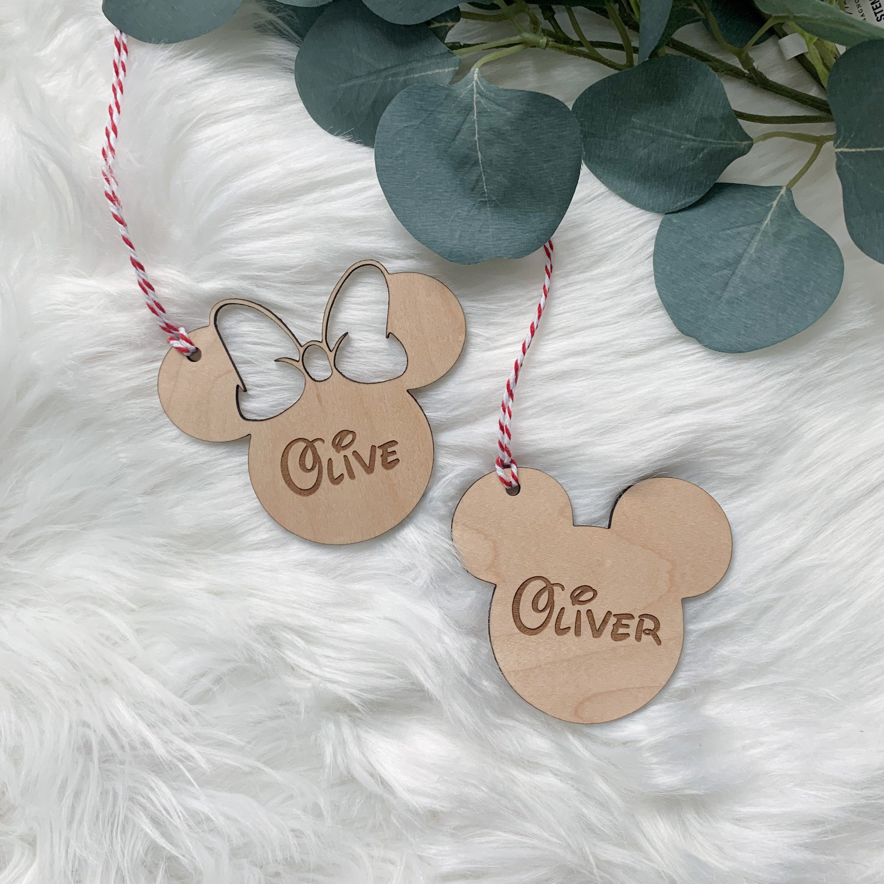 Mickey Tags | Disney Tags | Personalized Tags | Custom Tags ...