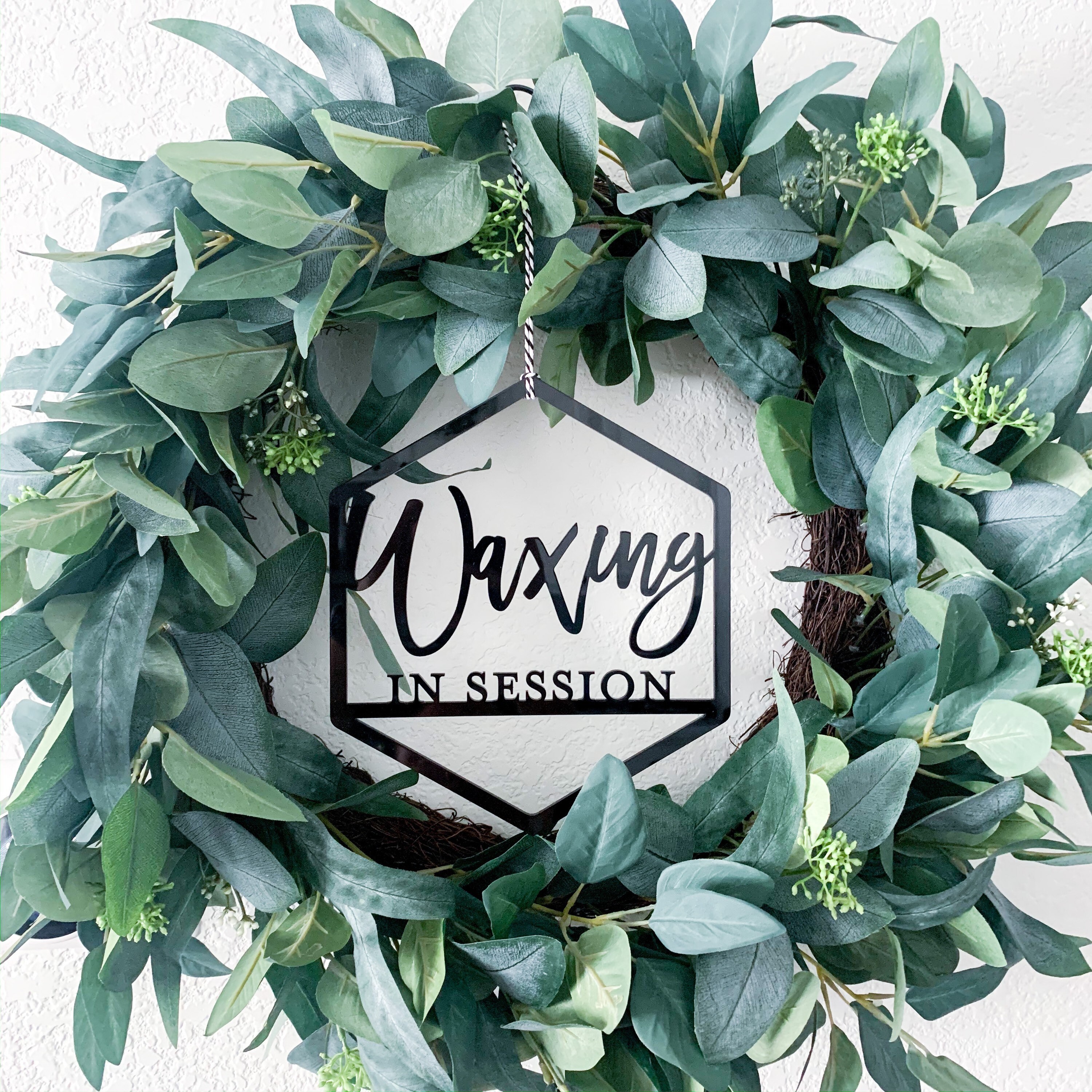 Waxing in Session Sign Studio Signs Esthetician Sign - Etsy