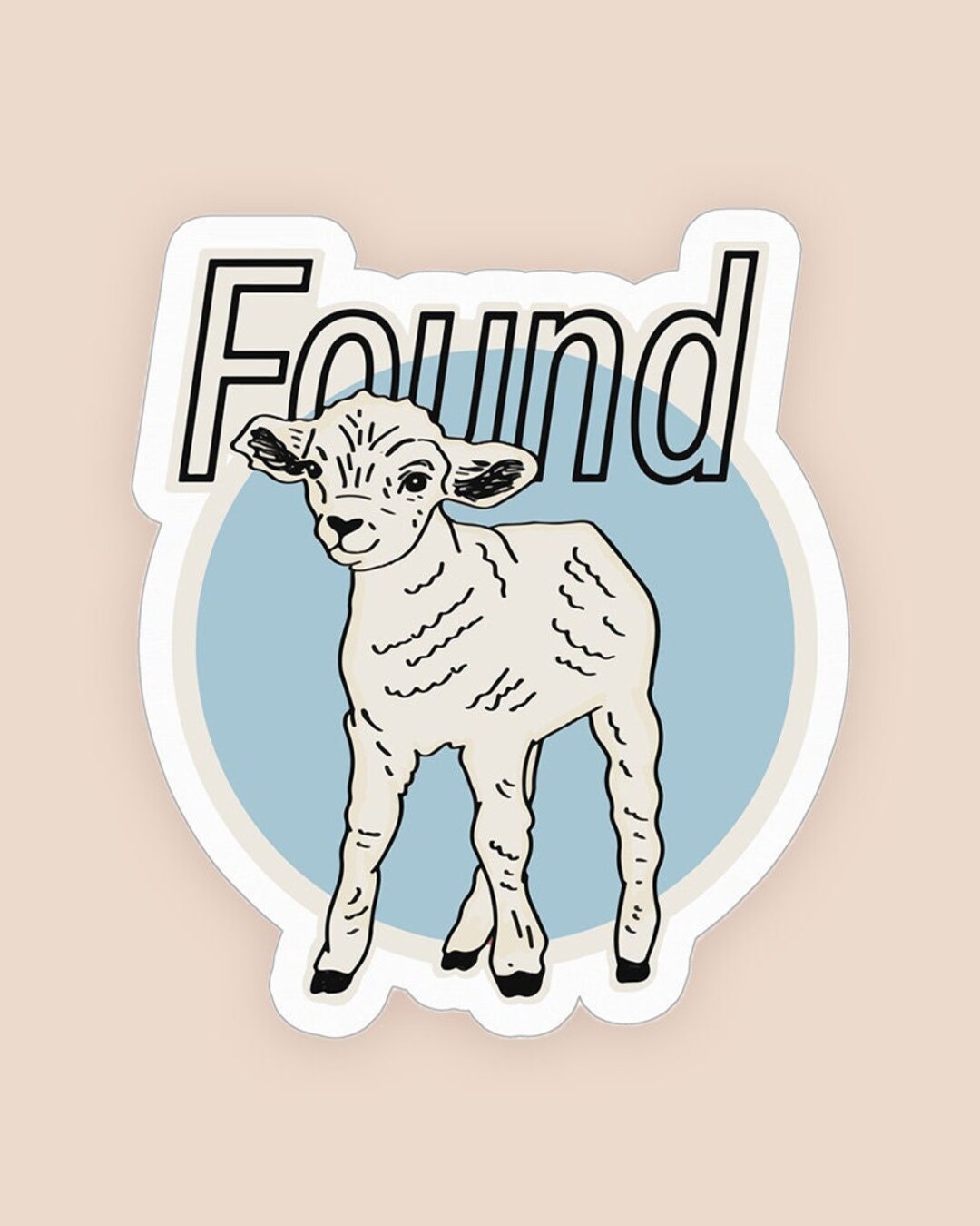 Found Sticker Christian Vinyl Sticker Waterproof Sticker Left the 99 ...