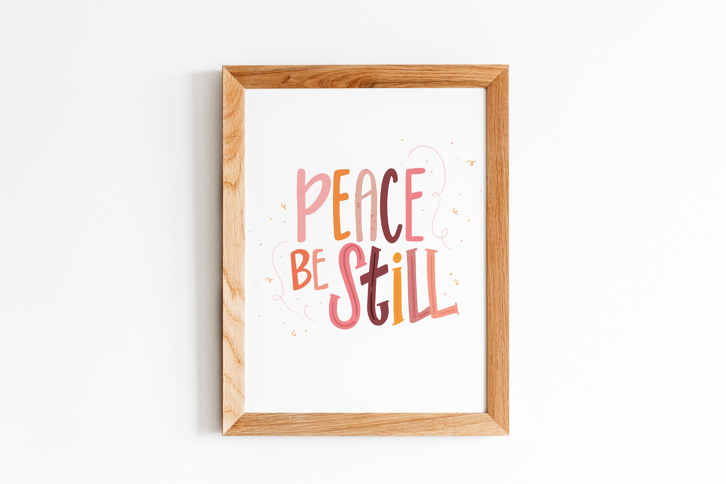 Peace Be Still Wall Art | Instant Download | Bible Verse Print ...