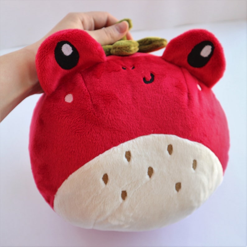 Homemade Strawberry Froggy Plush Frog Stuffed Animals Cute - Etsy