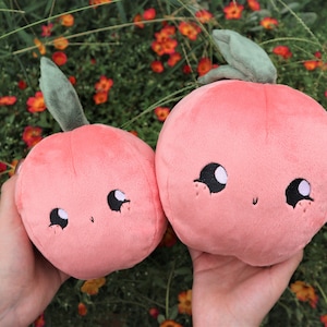 Handmade Peach Plush Fruit Themed Stuffed Animals Cute Peach Tree ...
