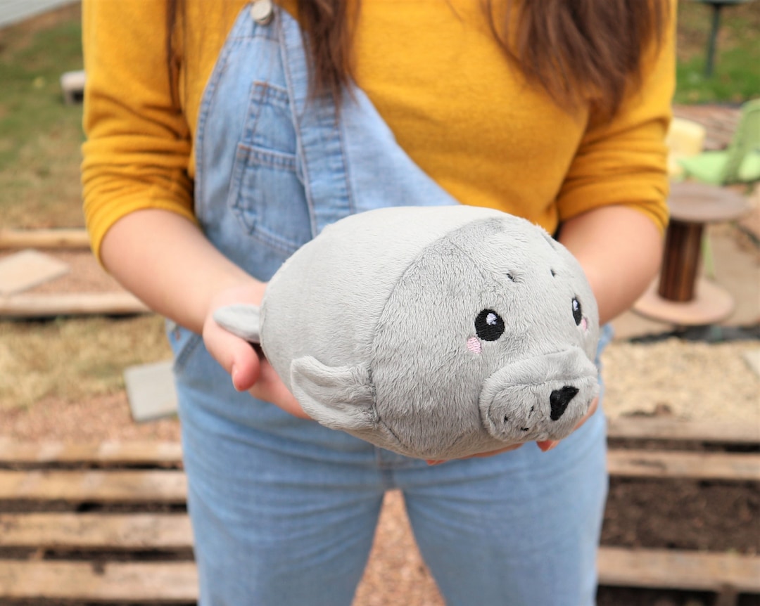 Seal Plushie Handmade Seal Plush Snow Seal Animal Stuffed Animals Doll ...