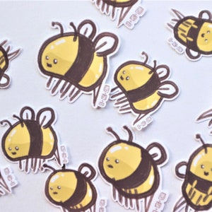 Bean Bees Stickers! Cute Hive Pack Honey Bee Hydroflask Laptop Bullet ...