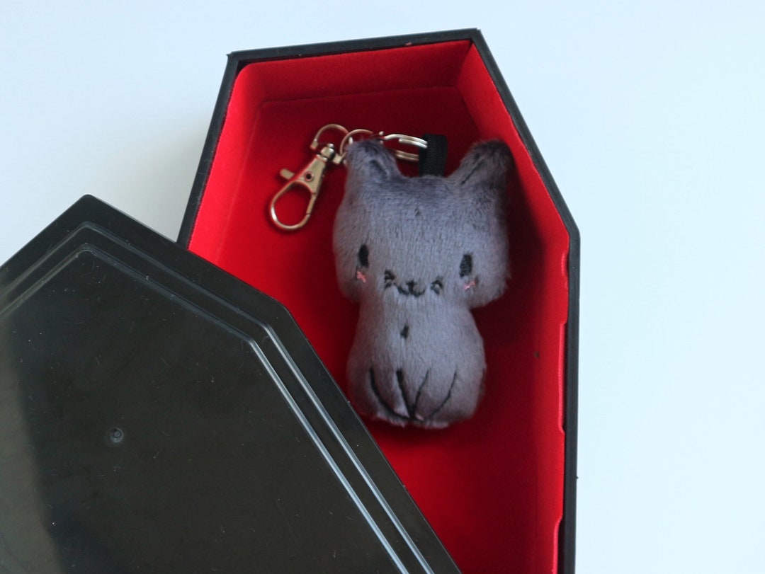 Black Cat Squishy Keychains Halloween Cat Mini Plush Keychain for Woman ...