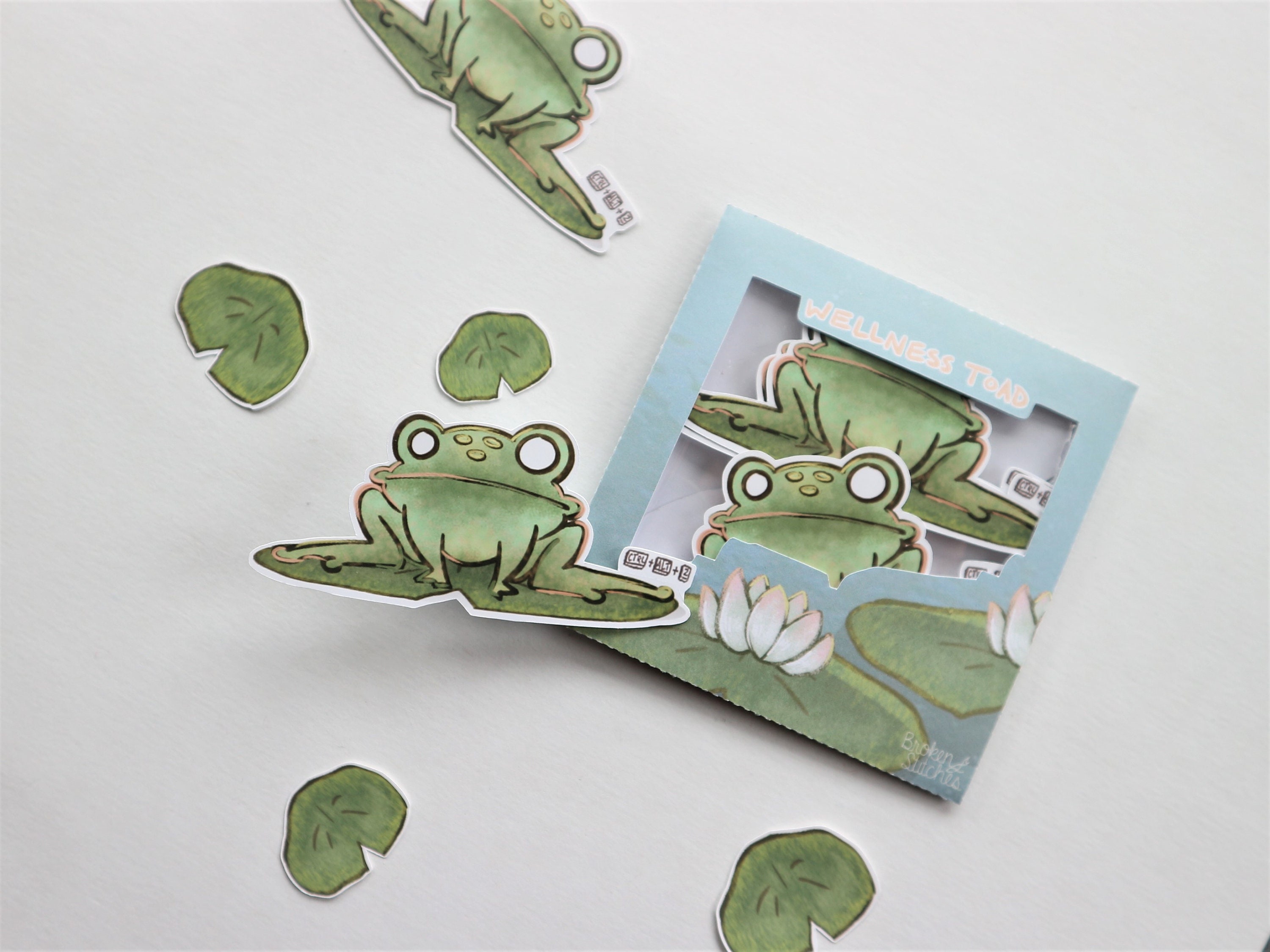 Wellness Toad! Cute Frog Stickers Pack Froggy Self Care Sticker ...
