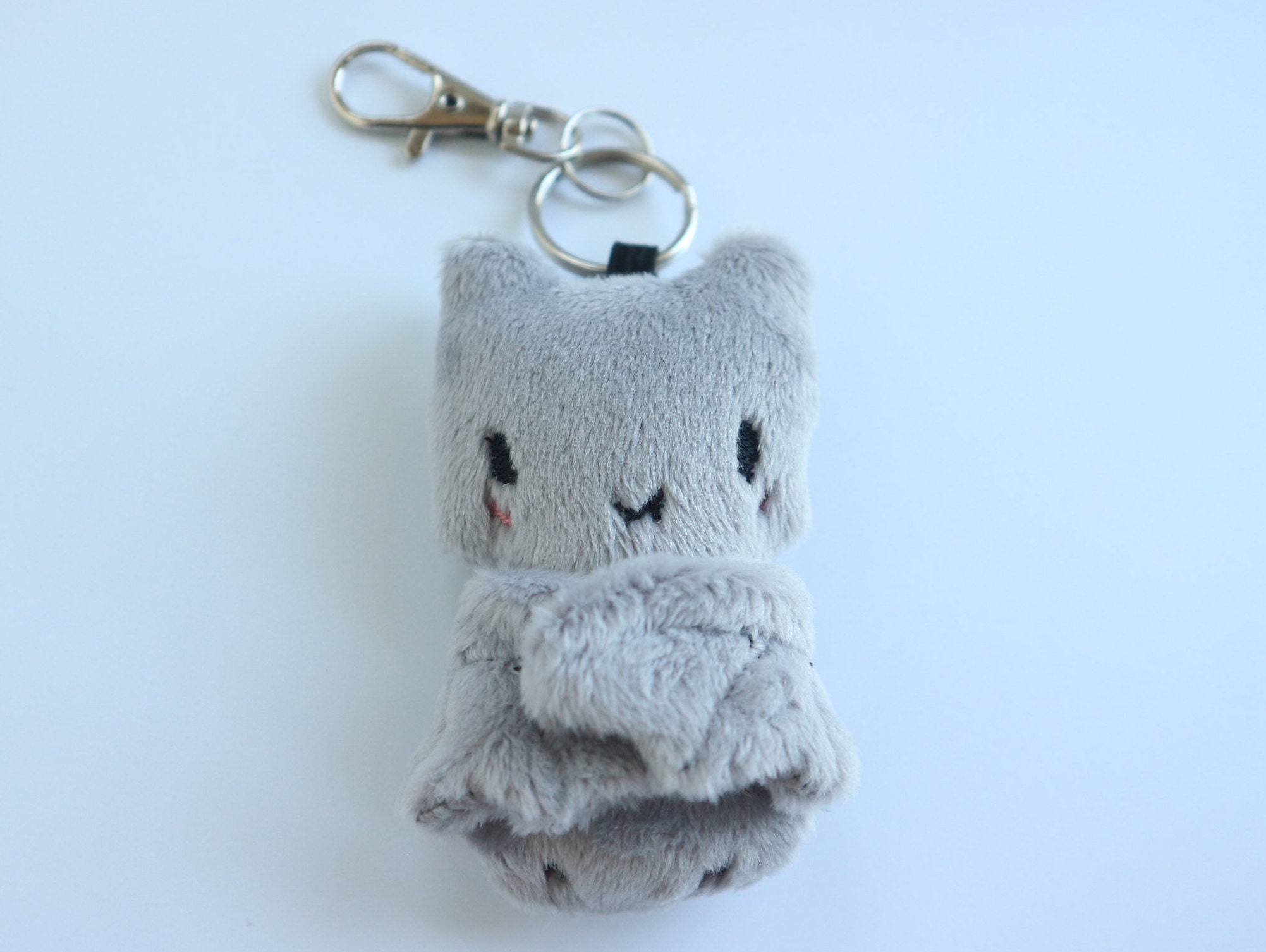 Mini Bat squishy keychains handmade bat plush Halloween bat | Etsy