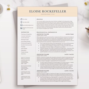 Professional Resume Template for Word With Modern Clean Resume Design ...