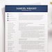 Modern Resume Template Word Professional Business Resume, Two Column ...
