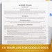 Professional ATS Friendly CV Template Google Docs, Word, Mac Pages ...