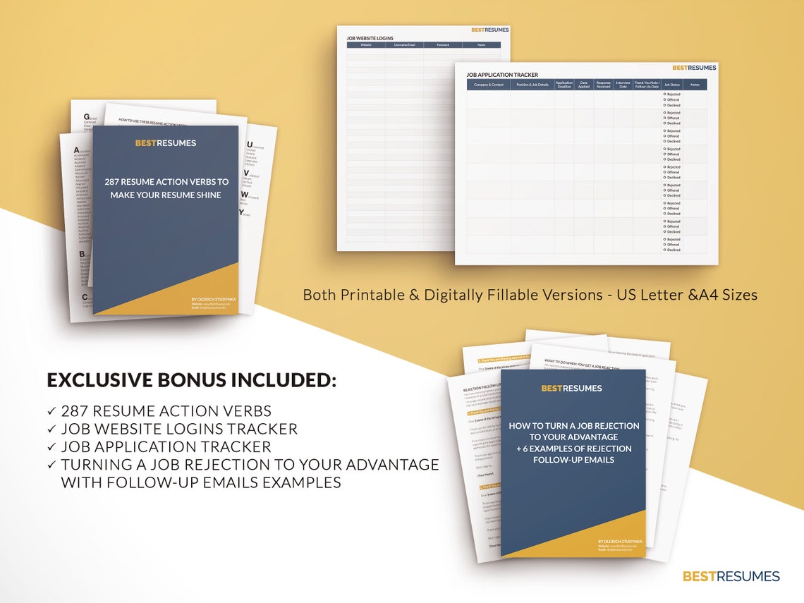Traditional Chronological CV Template, Classic CV Template ...