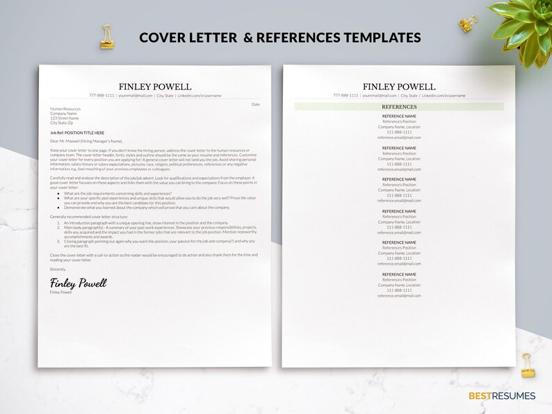 ATS Friendly Resume Template Google Docs, Word, Mac Pages, Professional ...