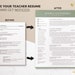 Professional Resume for Teachers Template in Word, Modern Educator ...