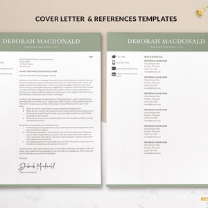 Modern Resume for Teachers Template, Professional Teacher Resume ...