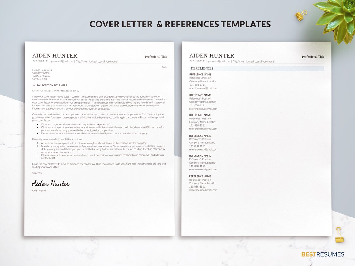Executive ATS Friendly Resume Template Google Docs, Word, Mac Pages ...