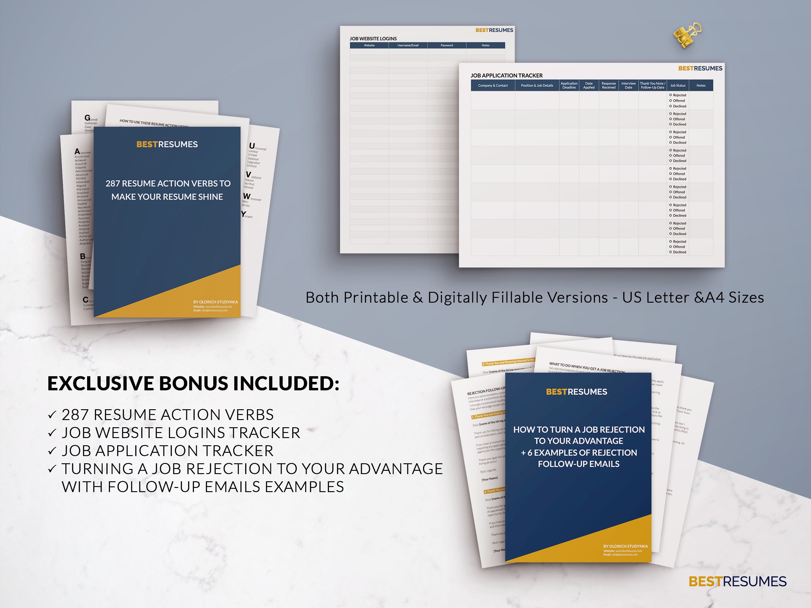 Traditional ATS Friendly Resume Template for Google Docs, Word, Mac ...