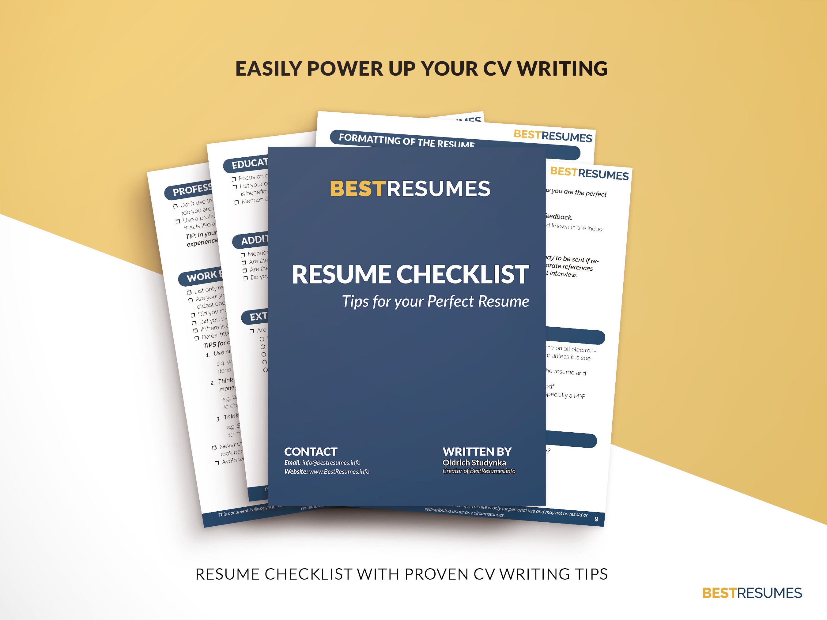 Traditional Chronological CV Template, Classic CV Template ...