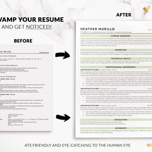 Resume Template ATS Friendly, Resume Template for Word and Apple Mac ...