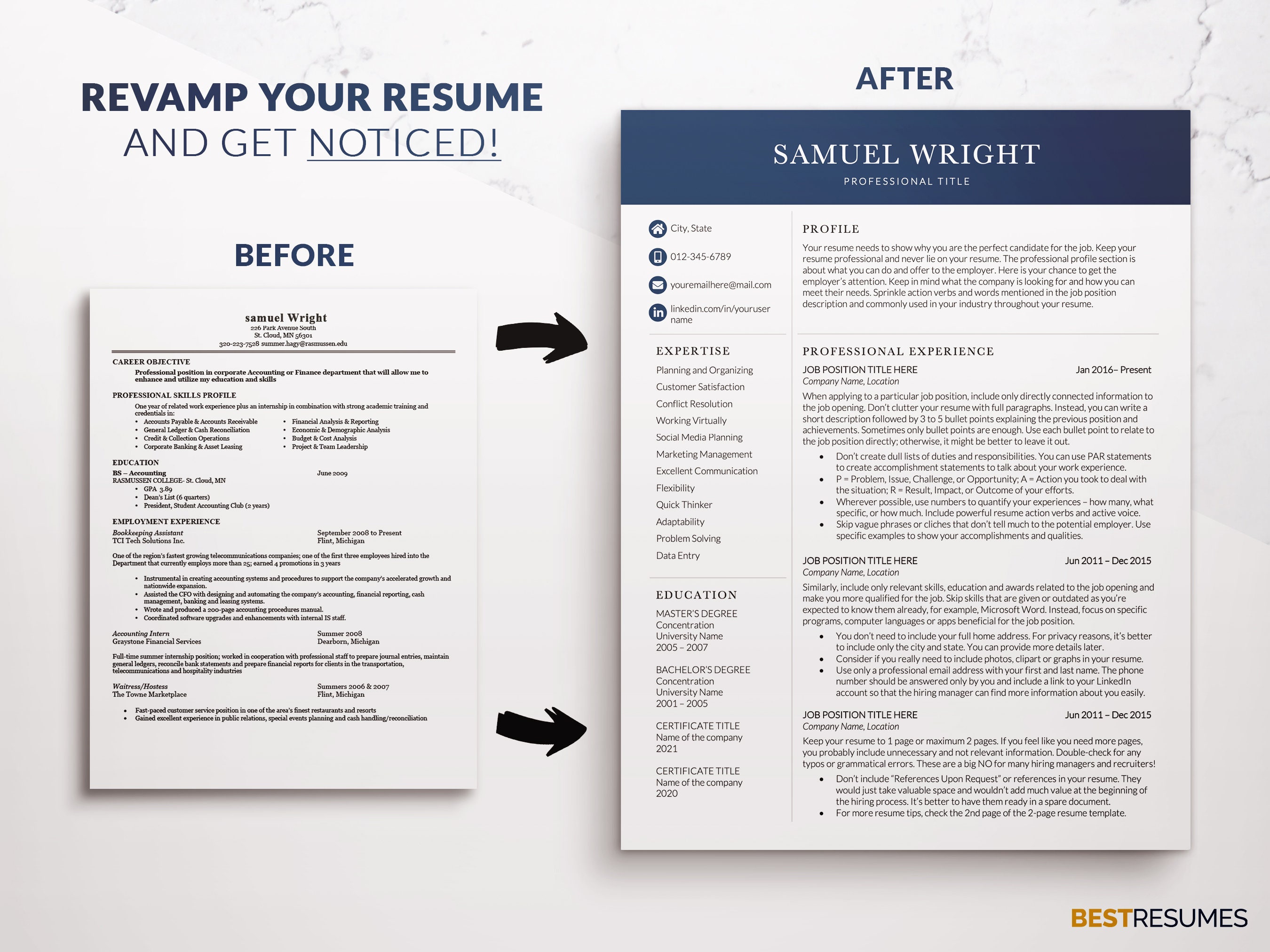 Clean Modern Executive Resume Template 2026, Business CEO Resume ...