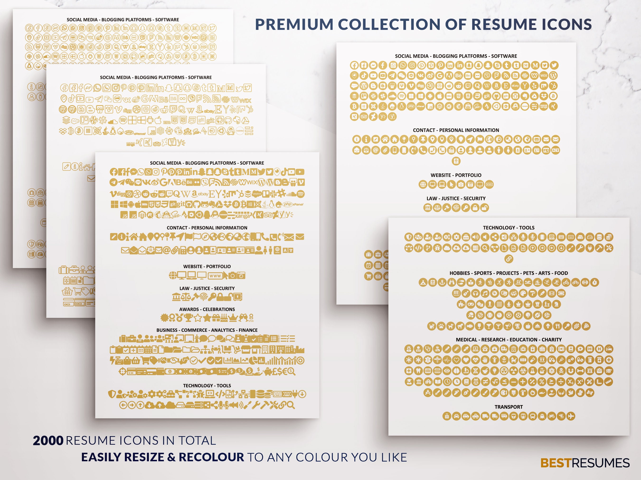 Professional Modern CV Template for Word Executive CV Resume, Manager ...