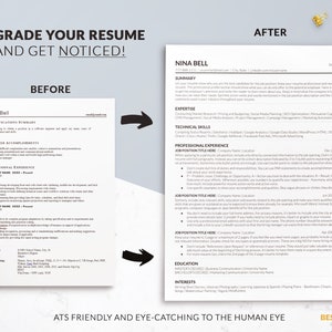 Simple Clean ATS Friendly Resume Template Google Docs, Professional ATS ...