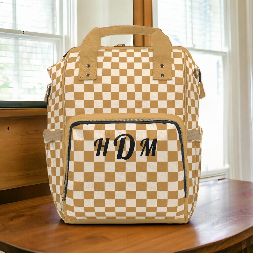 Diaper Bag Backpack, Monogrammed Multifunctional Diaper Backpack ...