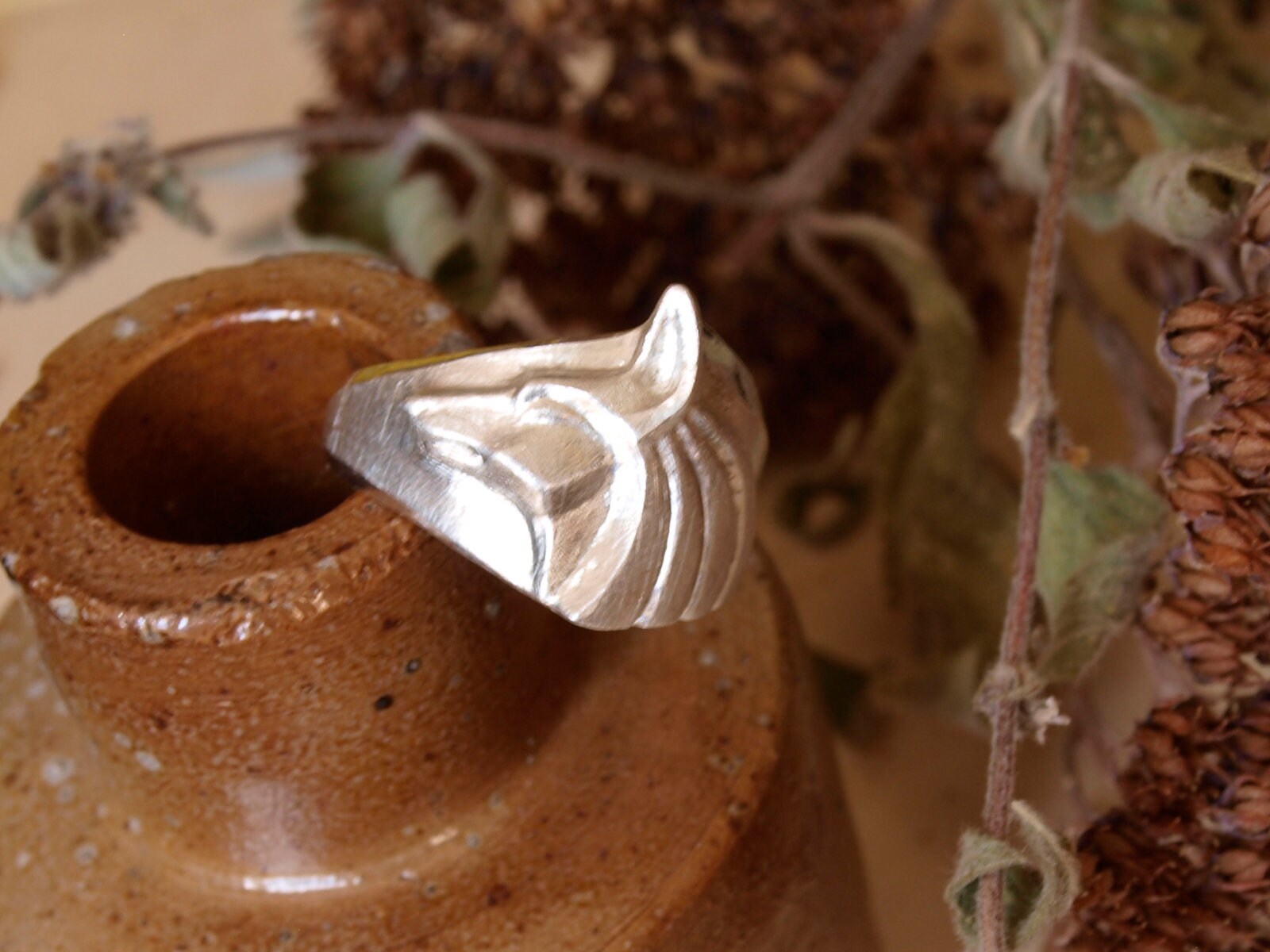 Anubis Neo Art Déco Adjustable Ring Ancient egyptian jackal | Etsy