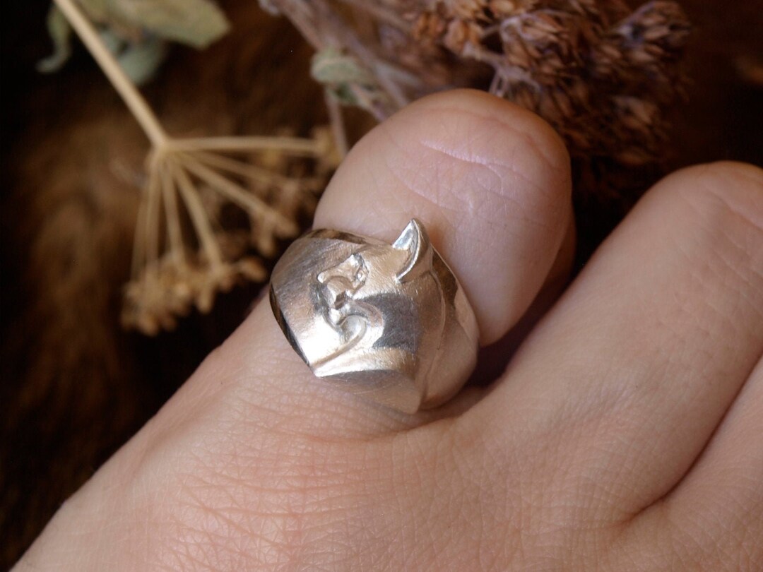 Bast / Bastet Neo Art Déco Adjustable Ring, Ancient Egyptian Cat ...