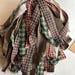 100 CRANBERRY GREEN CREAM Check and Plaid Homespun Strips 1 X 18 100% ...