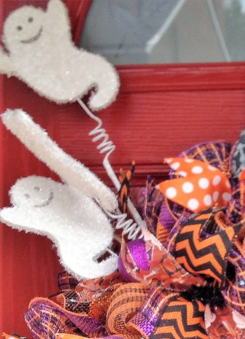 Halloween Deco Mesh, Ghost Wreath, Boo Wreath, - Etsy UK