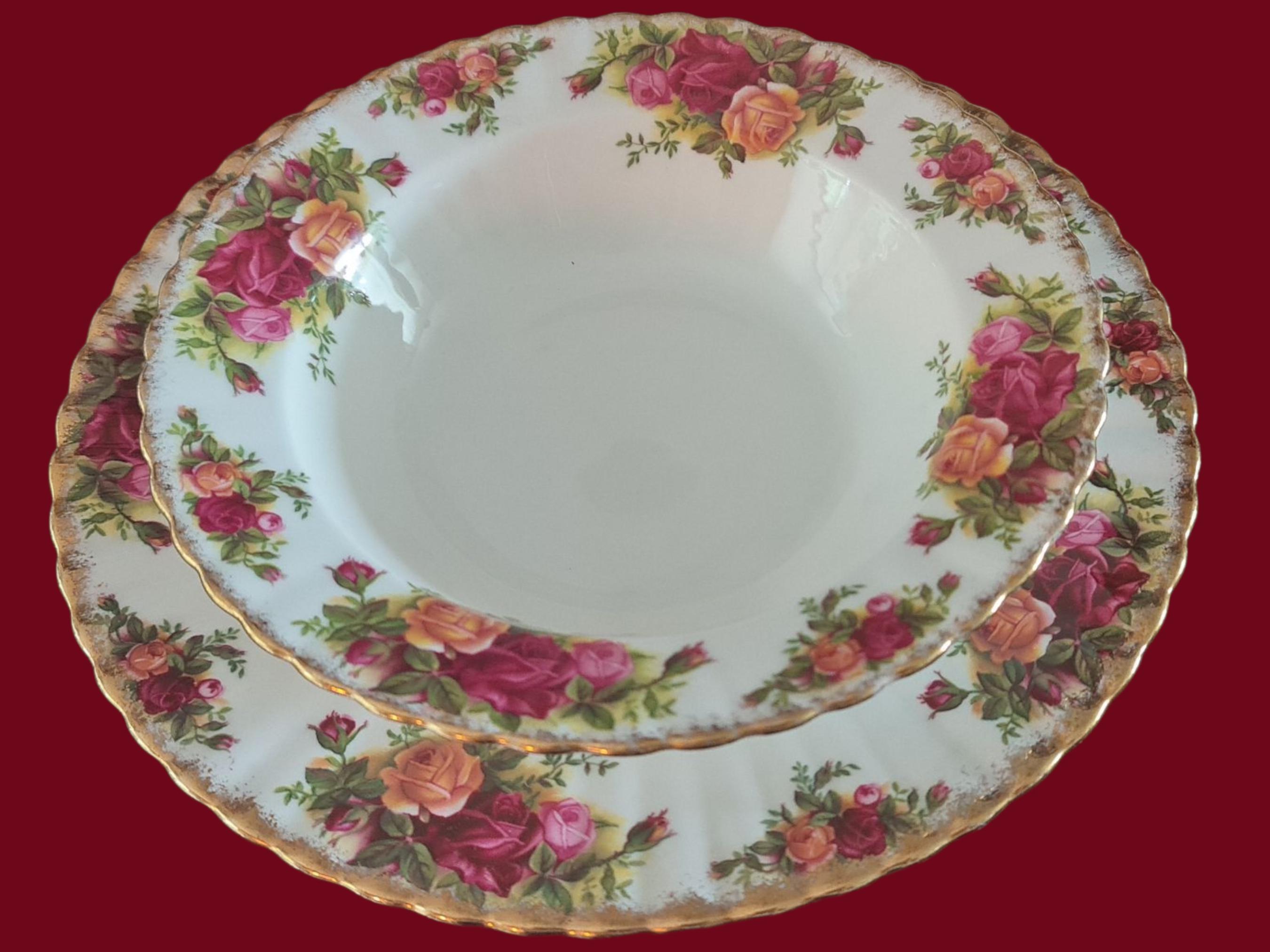 Royal Albert Old Country Roses Dinner Set for Six, Wedding Gift ...