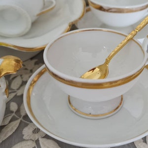 Old Paris Gold Gilded Tea Service, Art Home Decoration, Empire, Regency ...