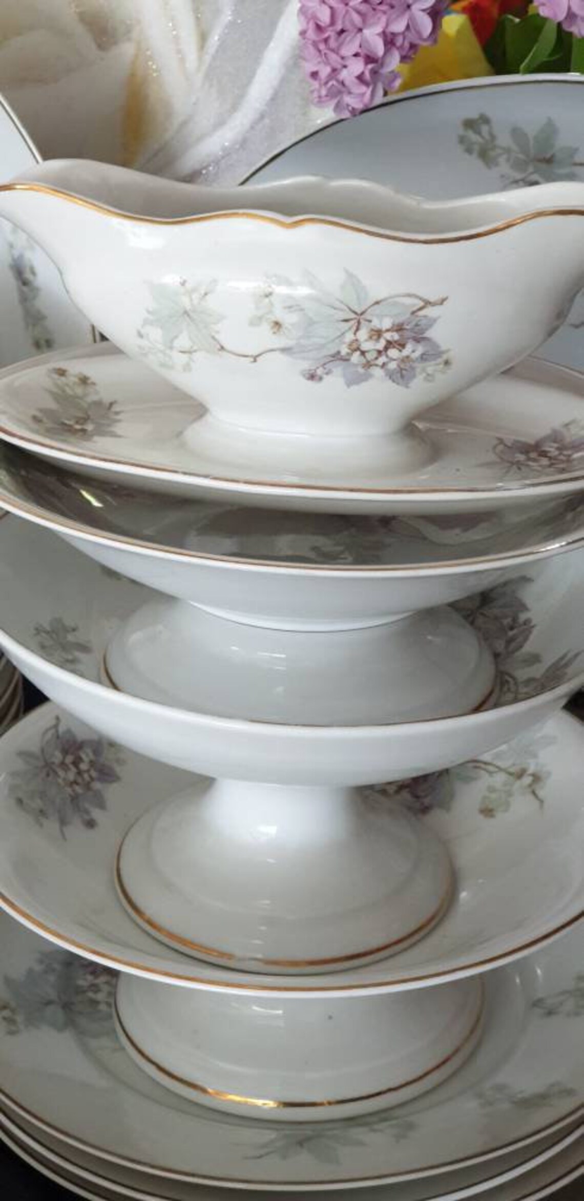 Antique Dinner Service de Fuisseaux Baudour With - Etsy