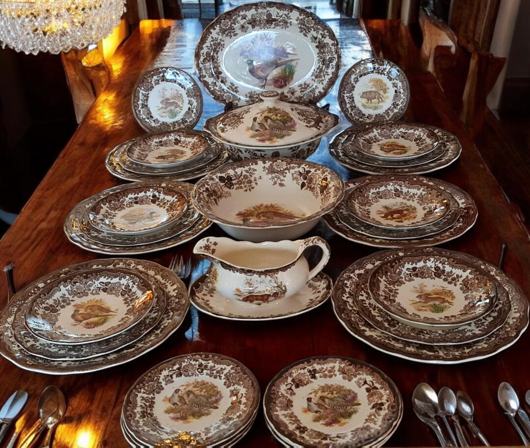 Royal Worcester Palissy Game Series Dinner Service, Wedding Gift ...