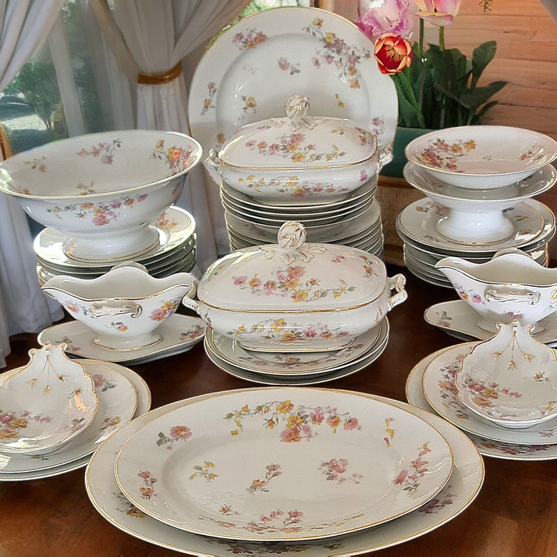 Antique White Dinnerware - Etsy