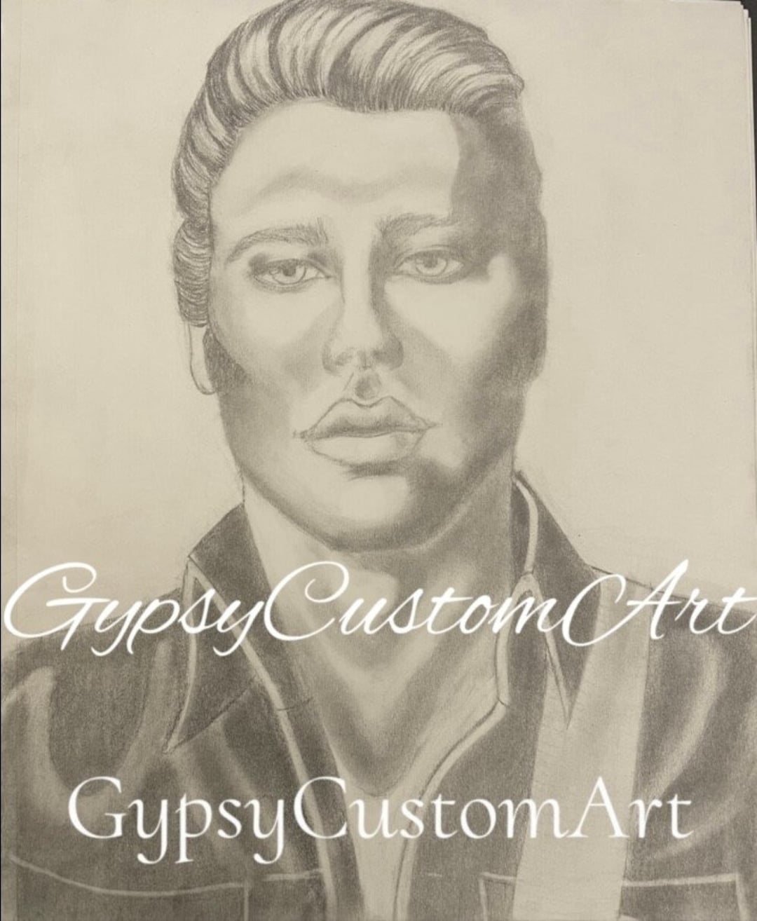 Elvis Portrait, Wrapped Cavass 12x16 - Etsy