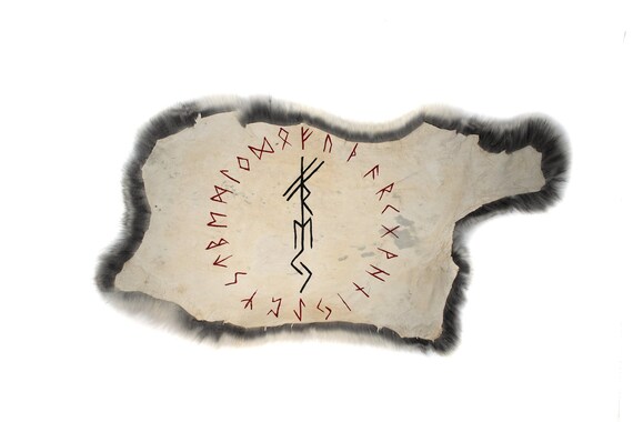 Freya Bindrune Rabbit Hide Altar Cloth Rune Casting Viking | Etsy