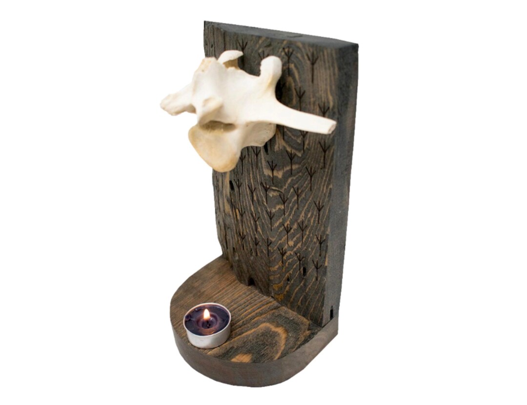 Protection algiz Rune & Elk Vertebra Altar - Etsy