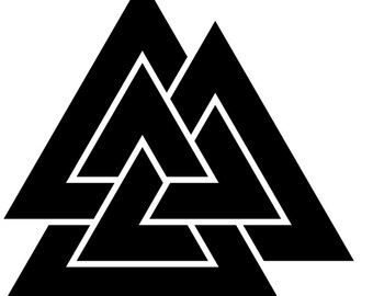 Valknut Decal | Etsy