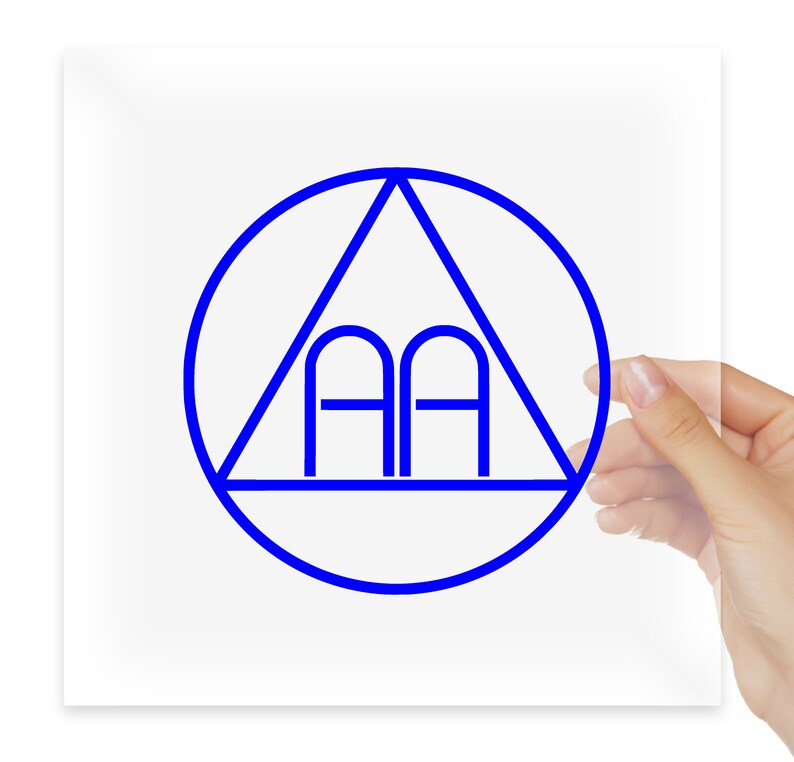AA Alcoholics Anonymous Sticker Vinyl Cut Decal Removable | Etsy