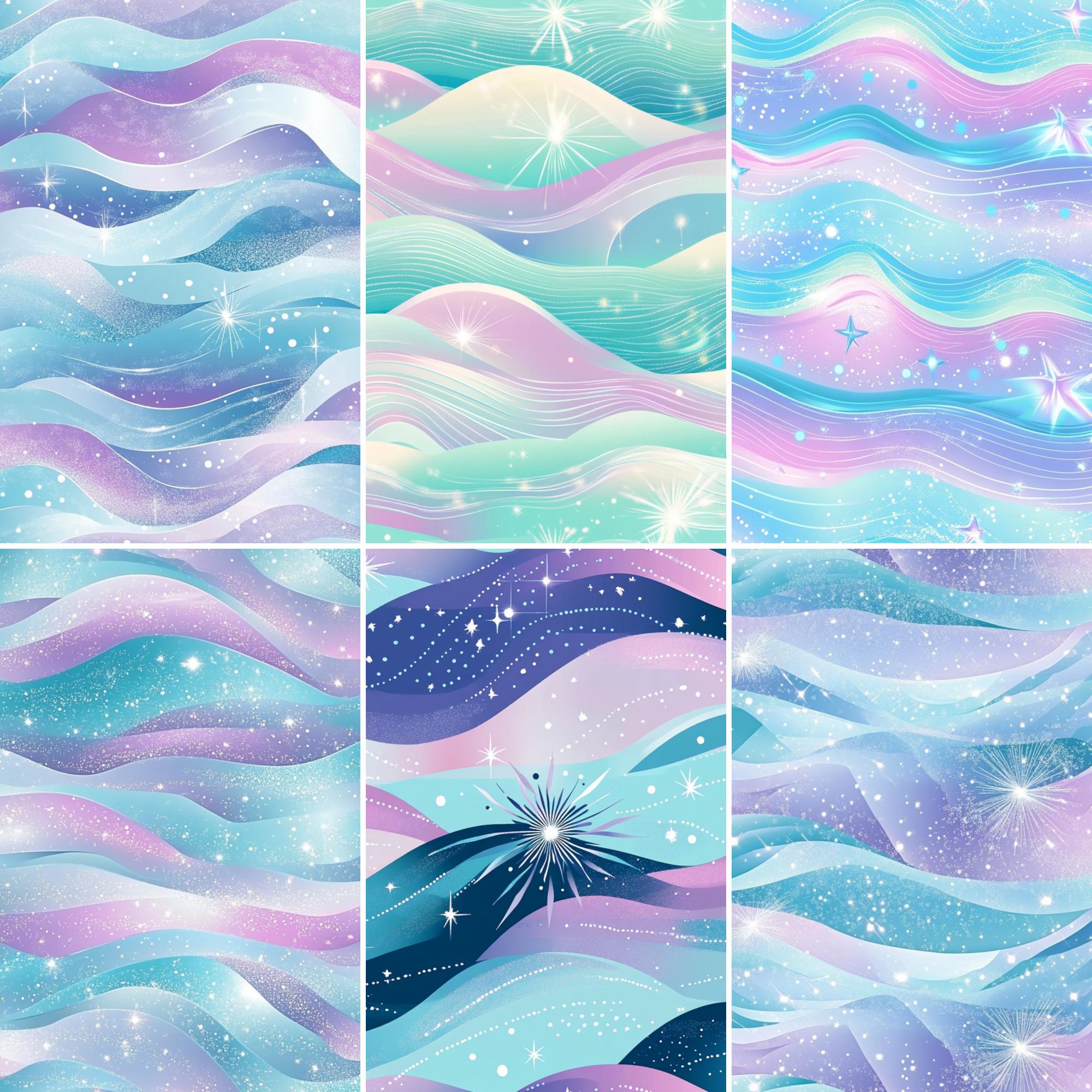 Retro Y2K Digital Papers: 6 Y2K Digital Papers | Seamless Groovy ...