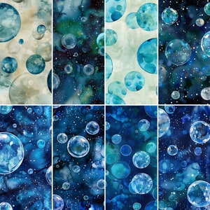 Bubble Seamless Pattern Bubble Digital Paper Instant Download Digital ...
