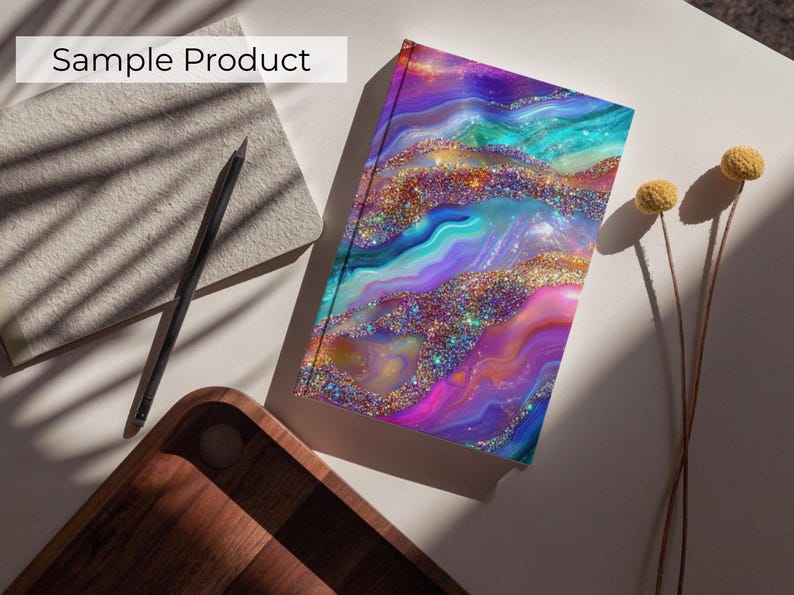 Rainbow Glitter Agate Digital Paper: Seamless Patterns (digital ...