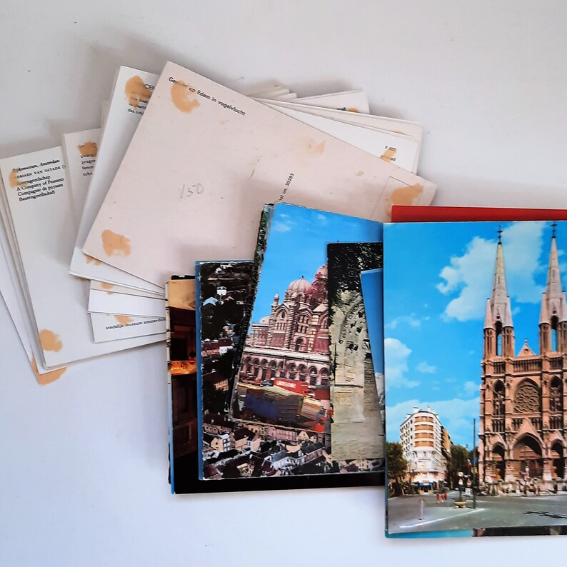 European Vintage Postcards in Color England. Italy. Spain. - Etsy